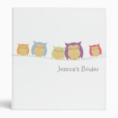 Personalized Owl Binder | Zazzle