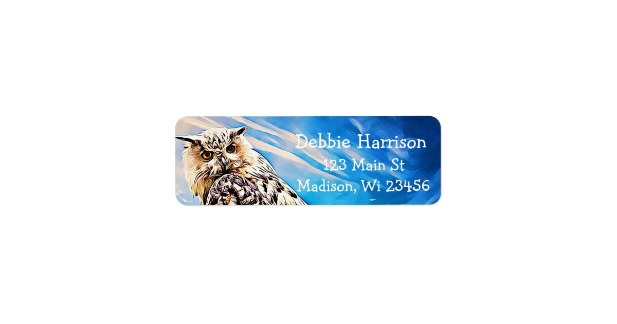 Personalized Owl Quote Return Address Labels | Zazzle