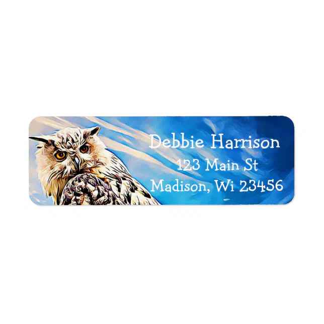 Personalized Owl Quote Return Address Labels | Zazzle