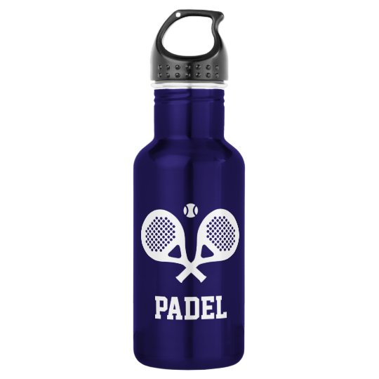 Personalized padel tennis racket sports stainless steel water bottle ...