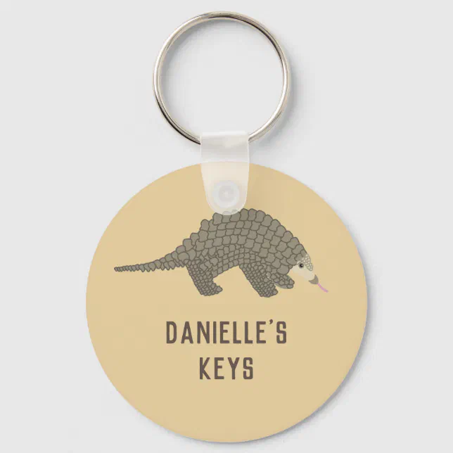 Personalized Pangolin Keychain | Zazzle