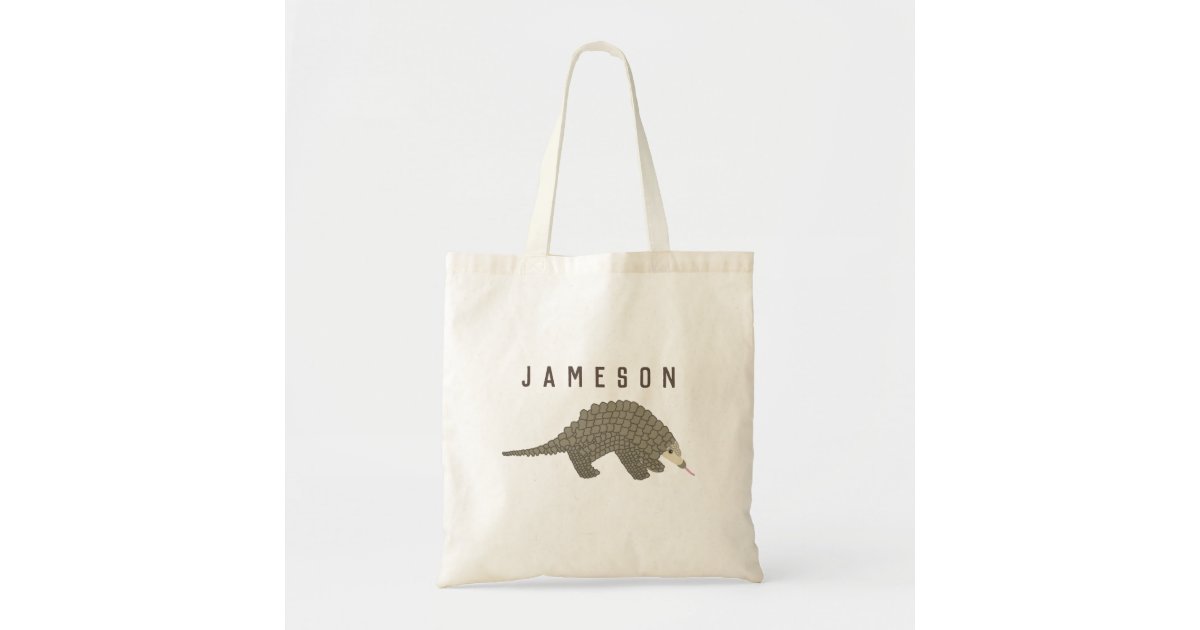 Personalized Pangolin Tote Bag | Zazzle