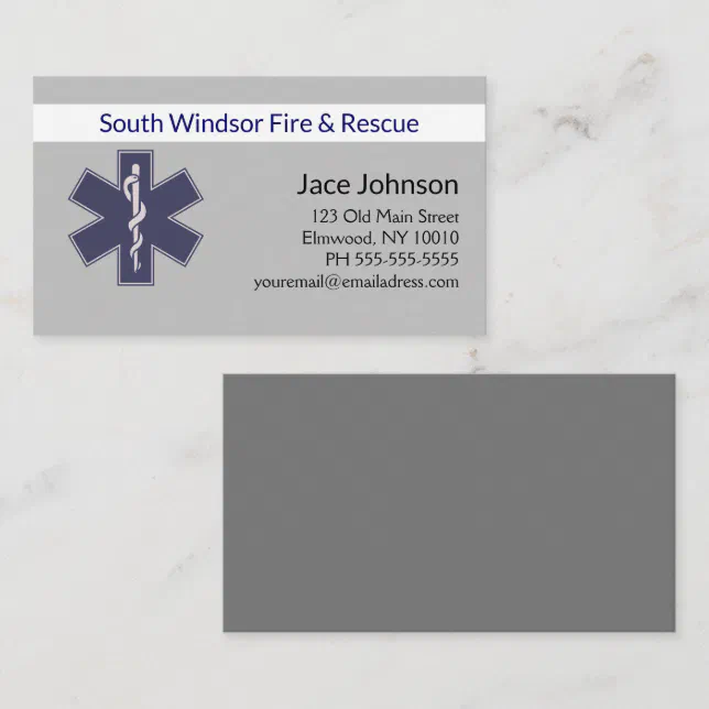 Personalized Paramedic Business Card | Zazzle