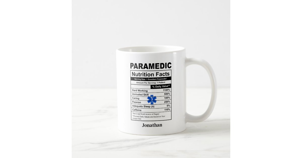 Personalized Paramedic Symbol EMT Coffee Mug | Zazzle