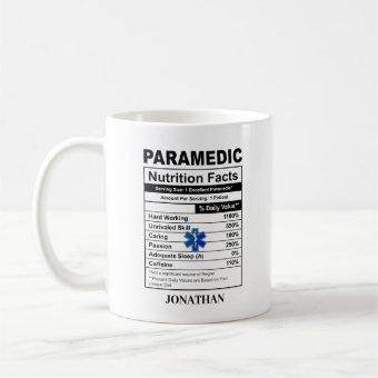 Personalized Paramedic Symbol EMT Coffee Mug | Zazzle