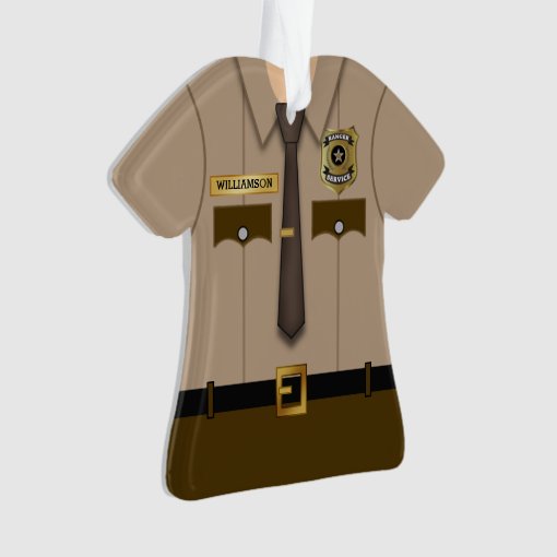 Personalized Park Ranger Uniform Ornament | Zazzle