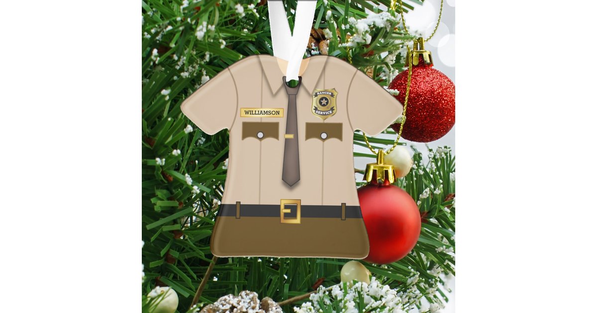 Personalized Park Ranger Uniform Ornament | Zazzle