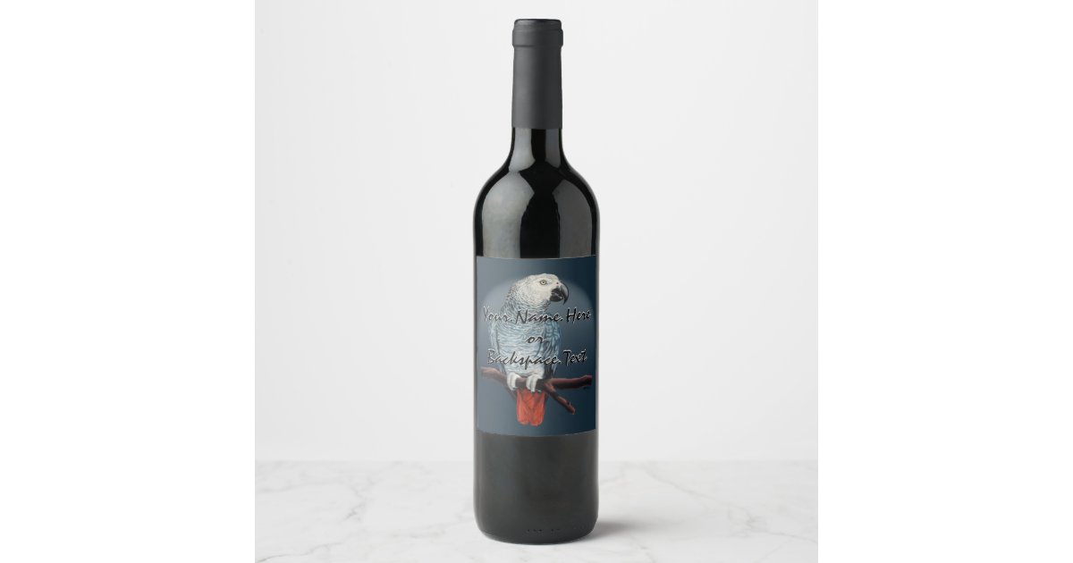 Personalized Parrot Bottle Labels Bird Labels | Zazzle