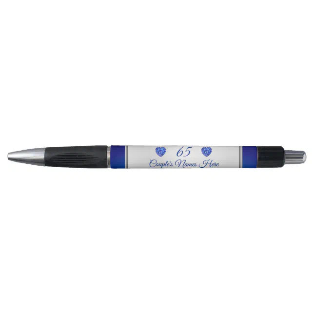 Personalized Party Favors 65th Wedding Anniversary Pen | Zazzle
