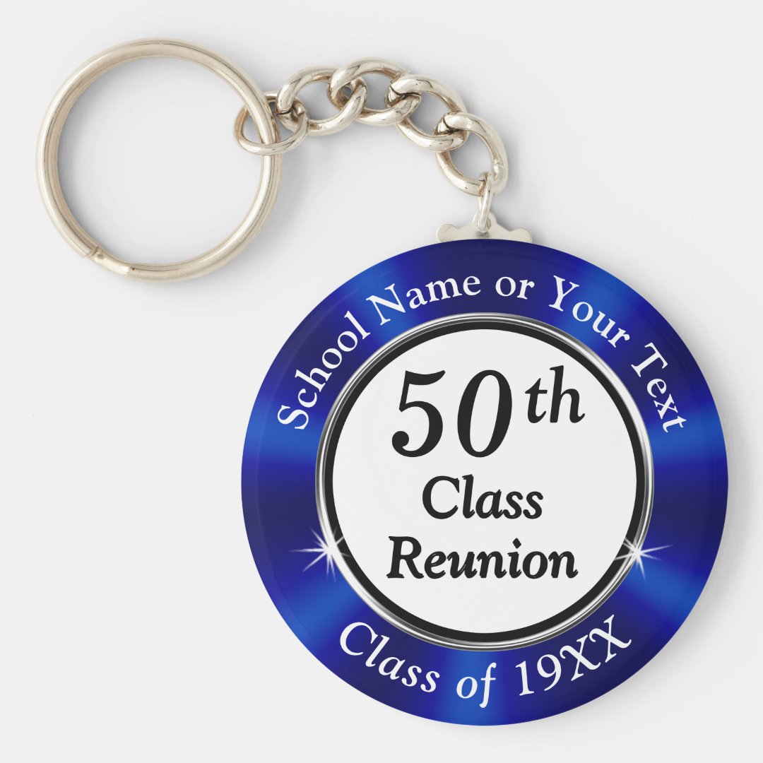 Personalized Party Favors for 50th Class Reunion Keychain | Zazzle