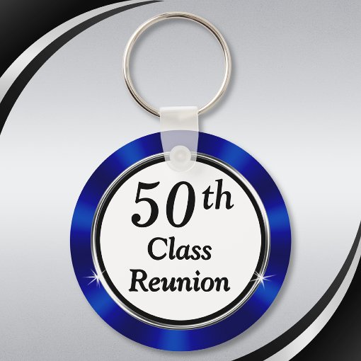 Personalized Party Favors for 50th Class Reunion Keychain | Zazzle
