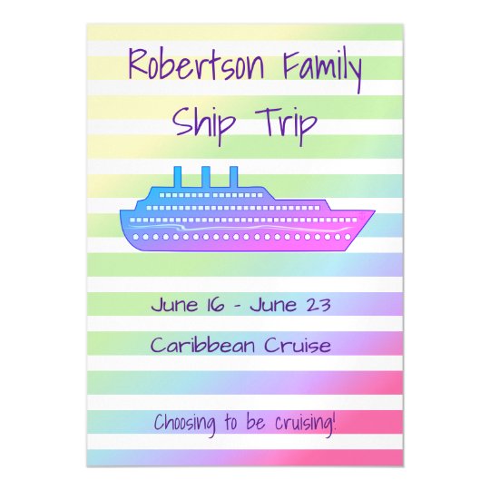 Personalized Pastel Cruise Theme Stateroom Magnet | Zazzle.com