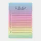 Personalized Pastel Rainbow Lined To Do List Post-it Notes | Zazzle
