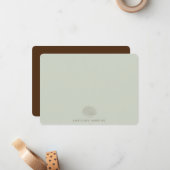 Personalized Pastel Sage Green Tree Arborist Note Card | Zazzle