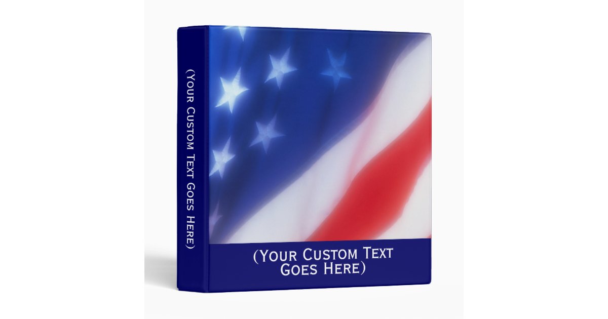 Personalized Patriotic Photo Album Scrapbook Binder | Zazzle