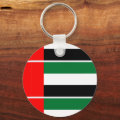 Personalized Patriotic United Arab Emirates Flag Keychain | Zazzle