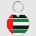 Personalized Patriotic United Arab Emirates Flag Keychain | Zazzle