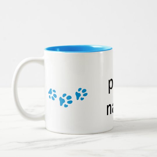 personalized paw print mug 2 | Zazzle.com