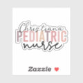 Personalized Pediatric Nurse PEDS Nurse Sticker | Zazzle