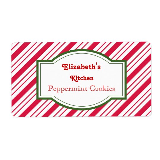 Personalized Peppermint Labels | Zazzle.com