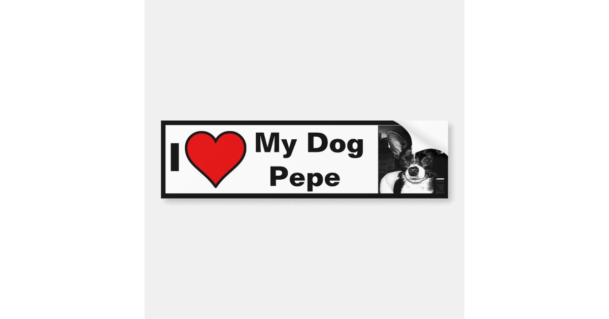 Personalized Pet Bumper Sticker | Zazzle
