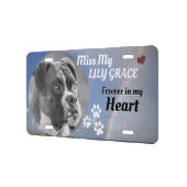 Personalized Pet Memorial | Rainbow Bridge Dogs License Plate | Zazzle