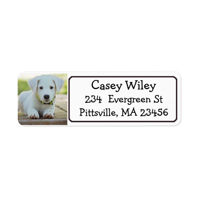 Personalized Pet or Dog Address Label | Zazzle
