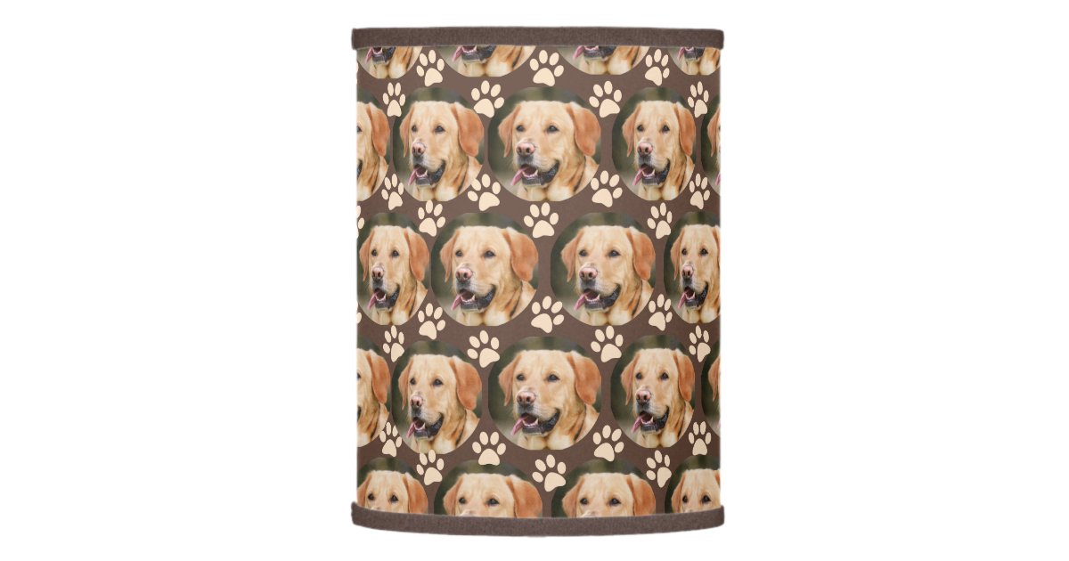 Personalized Pet Photo Pattern Dog Lamp Shade | Zazzle