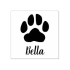 Personalized Pet Signature Paw Print Rubber Stamp | Zazzle