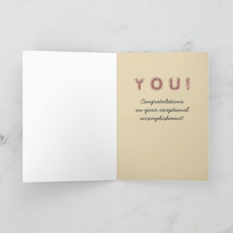 Personalized Ph.D. Congratulations card | Zazzle