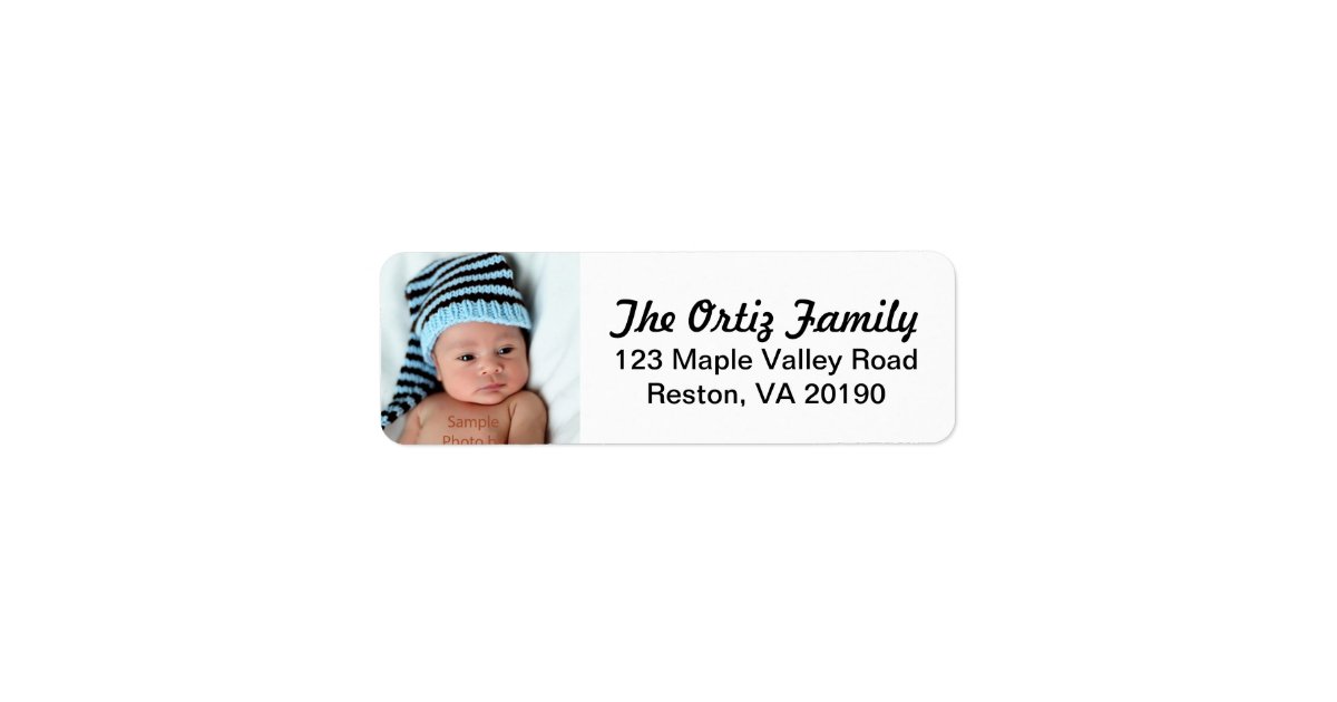 Personalized Photo Address Labels | Zazzle
