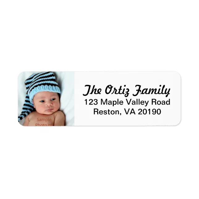 Personalized Photo Address Labels | Zazzle