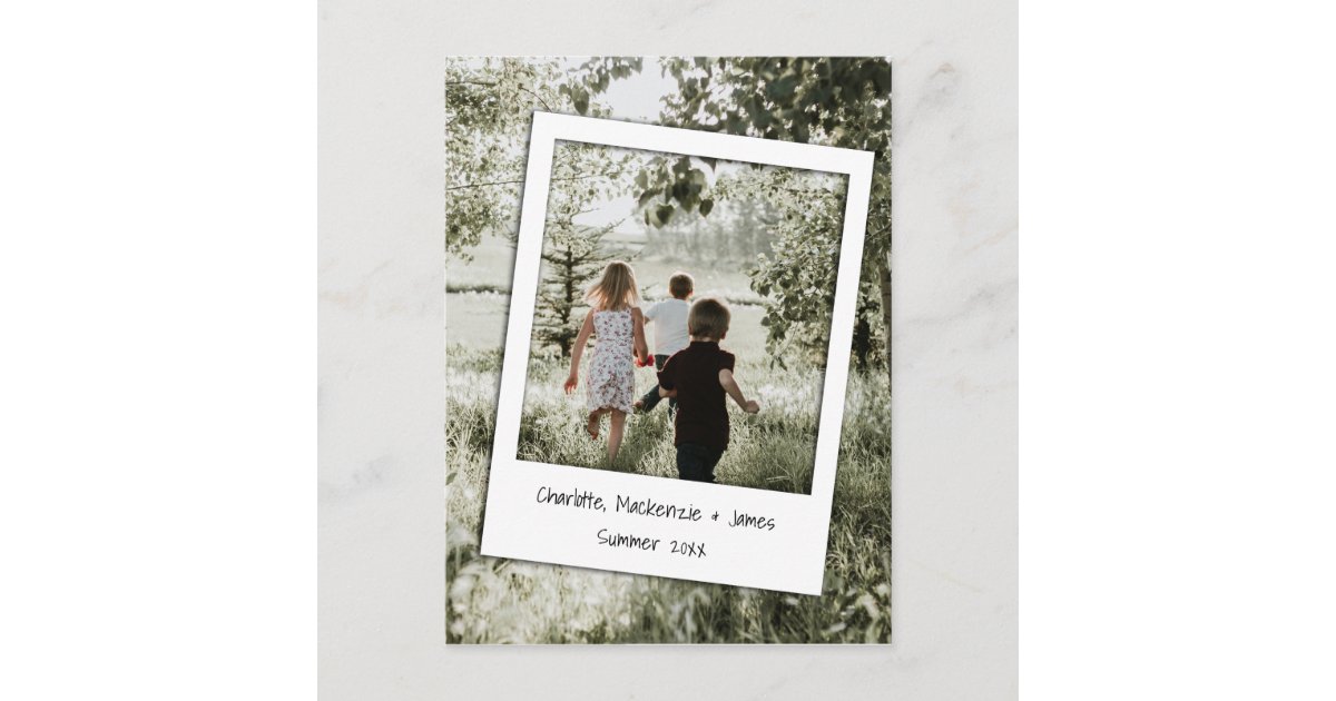 Personalized Photo and Frame Postcard | Zazzle