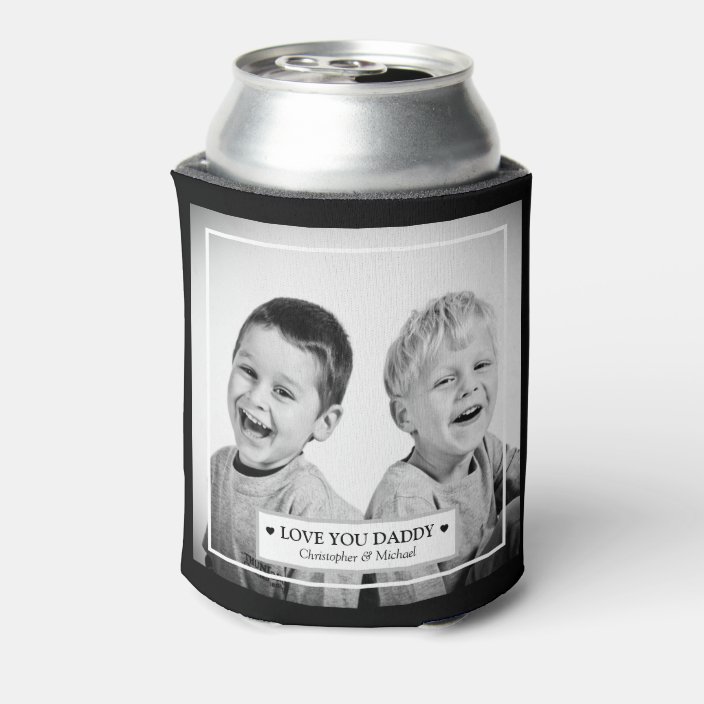 Personalized Photo and message Can Cooler | Zazzle