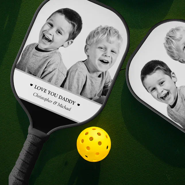 Personalized Photo And Message Pickleball Paddle | Zazzle
