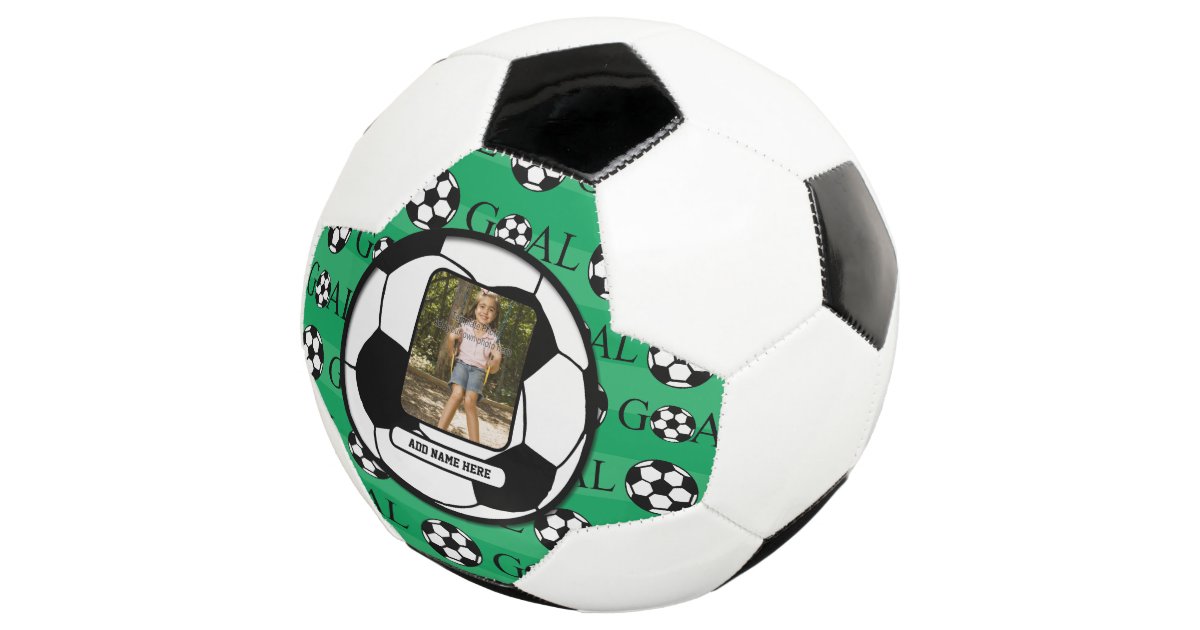 Personalized Photo and Name Soccer Ball | Zazzle