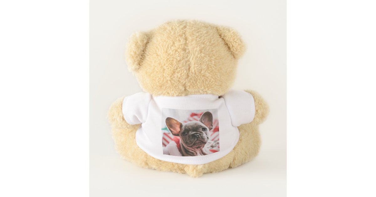 Personalized Photo and Text Front and Back Teddy Bear | Zazzle