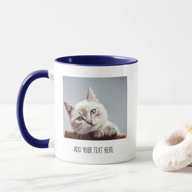 Personalized Photo and Text Mug | Zazzle