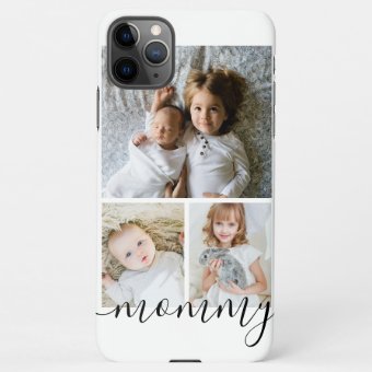 Personalized Photo and Text Photo Collage iPhone Case | Zazzle