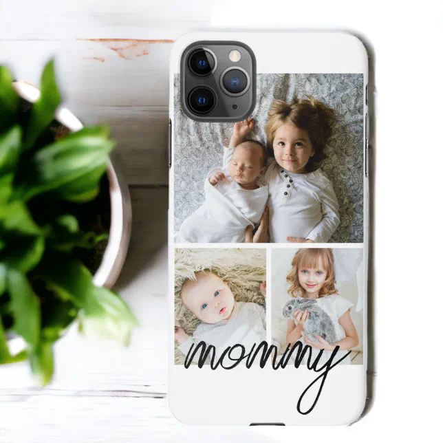 Personalized Photo and Text Photo Collage iPhone Case | Zazzle