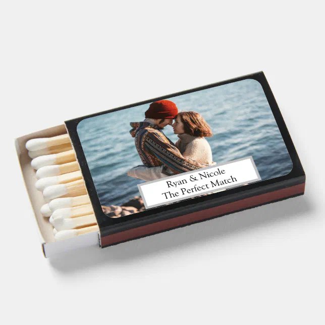 Personalized Photo and Text Romantic Matchboxes | Zazzle
