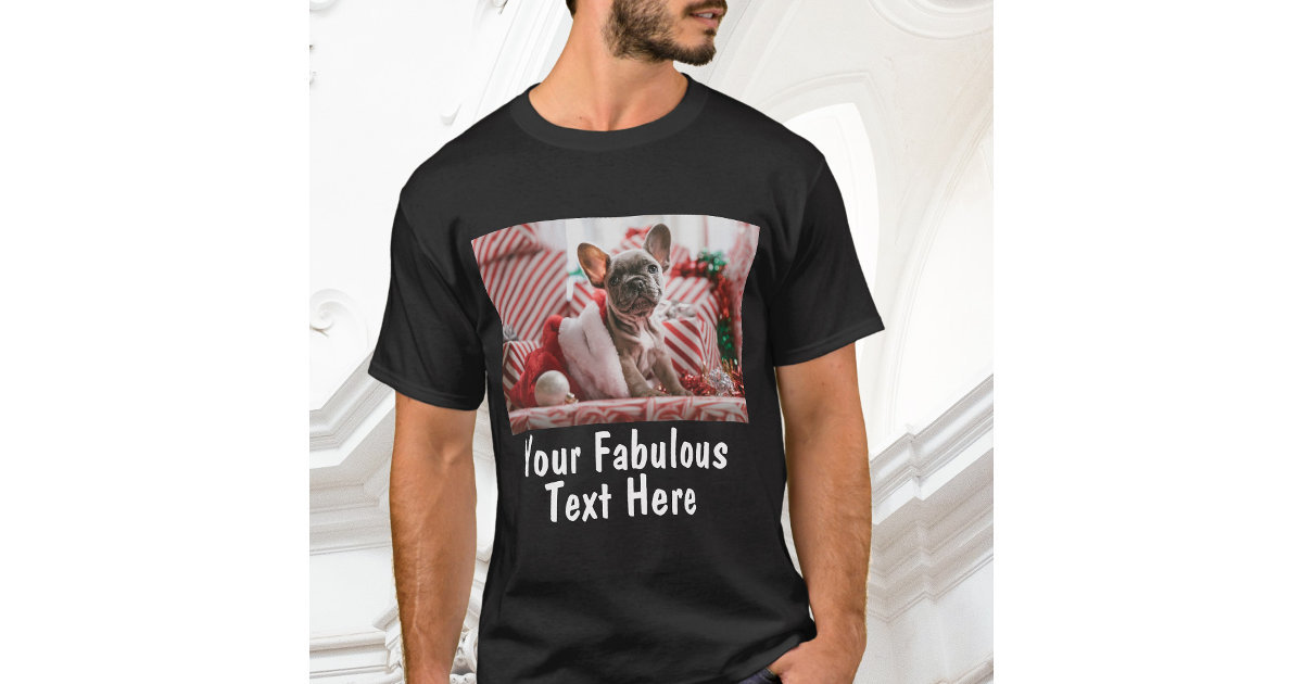 Personalized Photo and Text T-Shirt | Zazzle