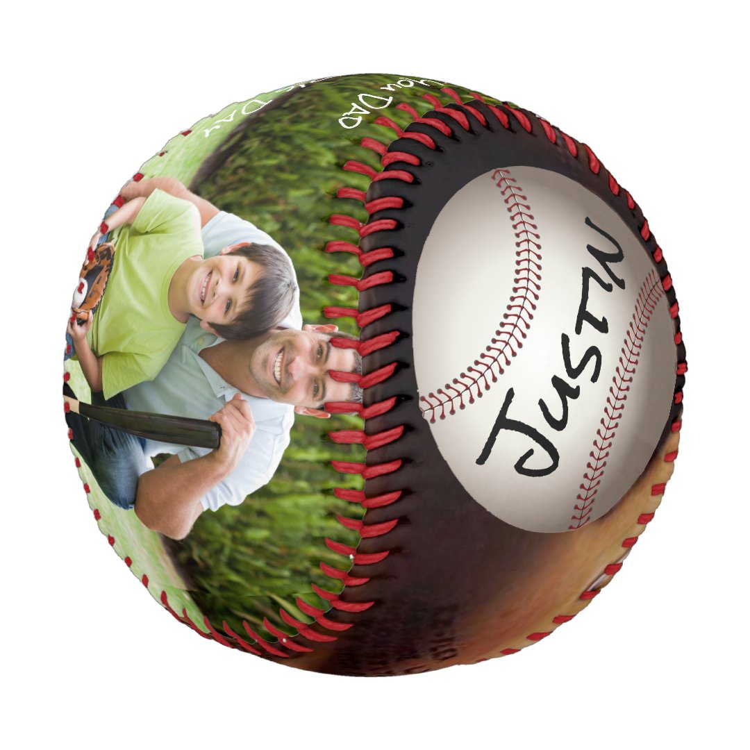 Personalized Photo Baseball | Zazzle