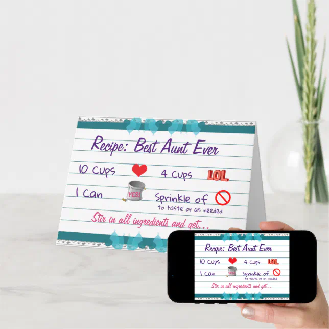 Personalized Photo Best Aunt Ever Birthday Card | Zazzle