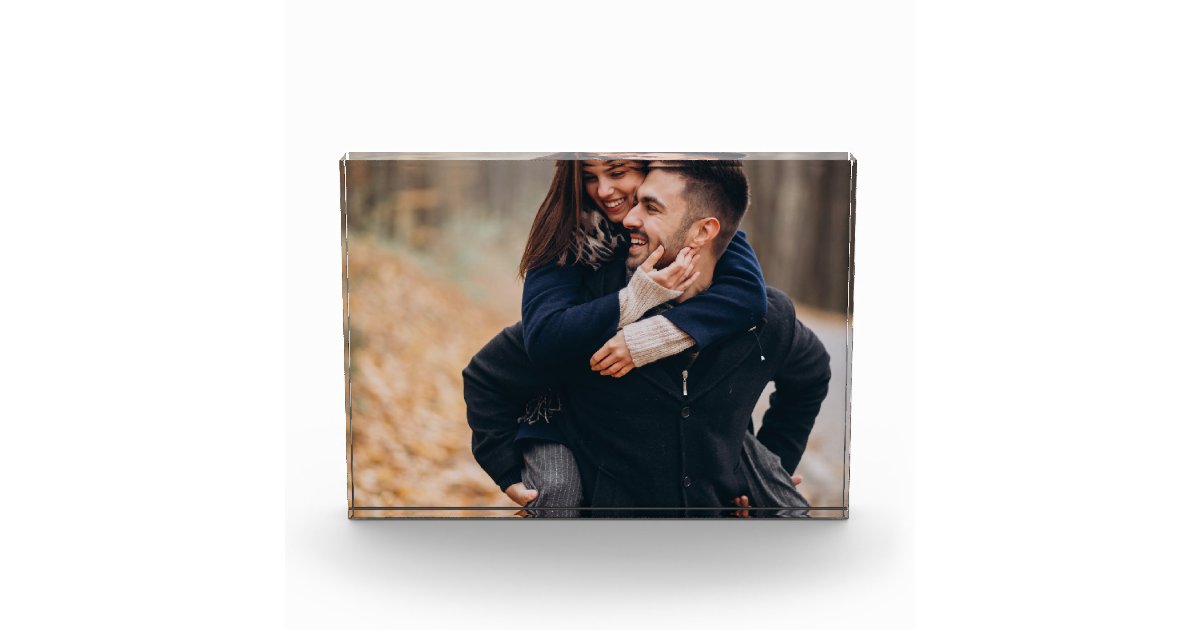 Personalized Photo Block Acrylic Glass Photo BlocK | Zazzle