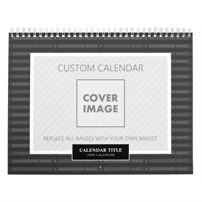 Personalized Photo Calendar 2024 Custom Background | Zazzle
