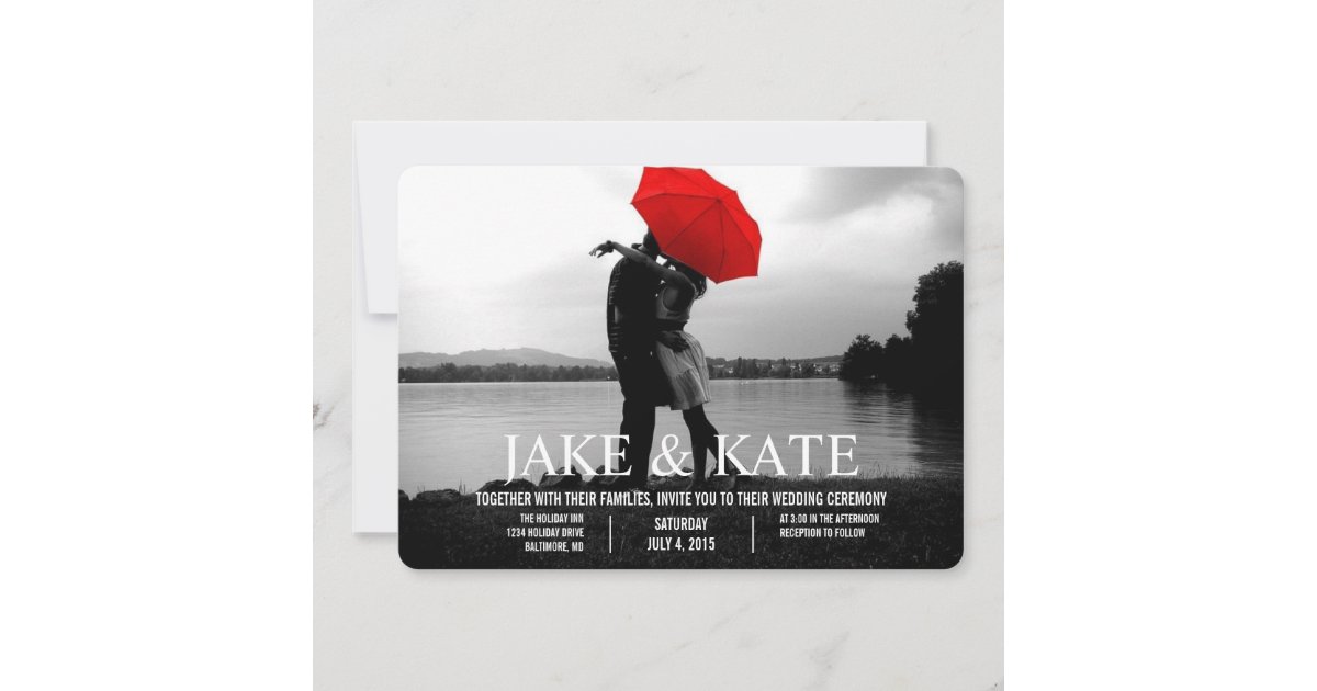 Personalized Photo Card Wedding Invitation Names | Zazzle