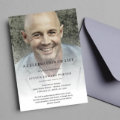 Personalized Photo Celebration of Life Funeral Invitation | Zazzle