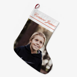 Personalized Photo Christmas Stocking | Zazzle
