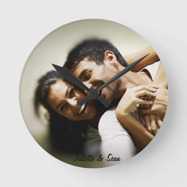 Personalized photo clock | Zazzle